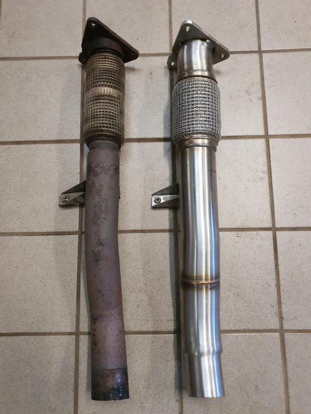 KTR Megane 3RS 3" Front Pipe For Akrapovic Exhaust